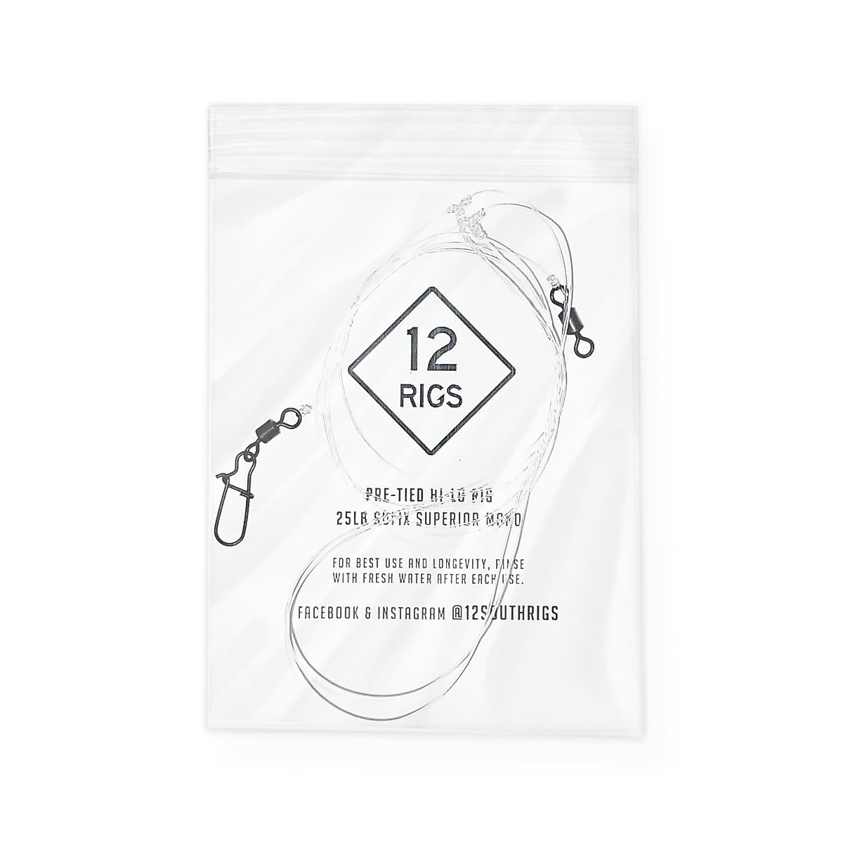 10 Pack Pre-Tied Double Drop Hi-Lo Surf Bait Bottom Fishing Leader Rigs Hand-Tied with T-Knot (30LB Mono)