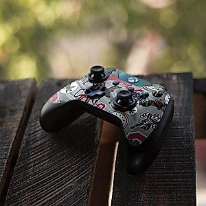 Skinit Decal Gaming Skin compatible with Xbox One Controller - Officially Licensed Ohio State University Ohio State Pattern Design