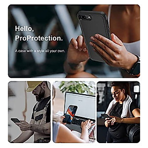 Dewfoam for iPhone 8 Plus/iPhone 7 Plus Case, Protective Shockproof Phone Cover Case para for iPhone 8plus / iPhone 7 Plus Black