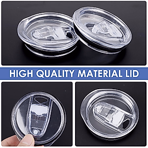 Telooco 2Pcs Compatible with 20 Oz Skinny Tumbler Replacement Lids Plastic Spill Proof Resistant Sliding Covers For Mouth Tumbler Cooler Cup