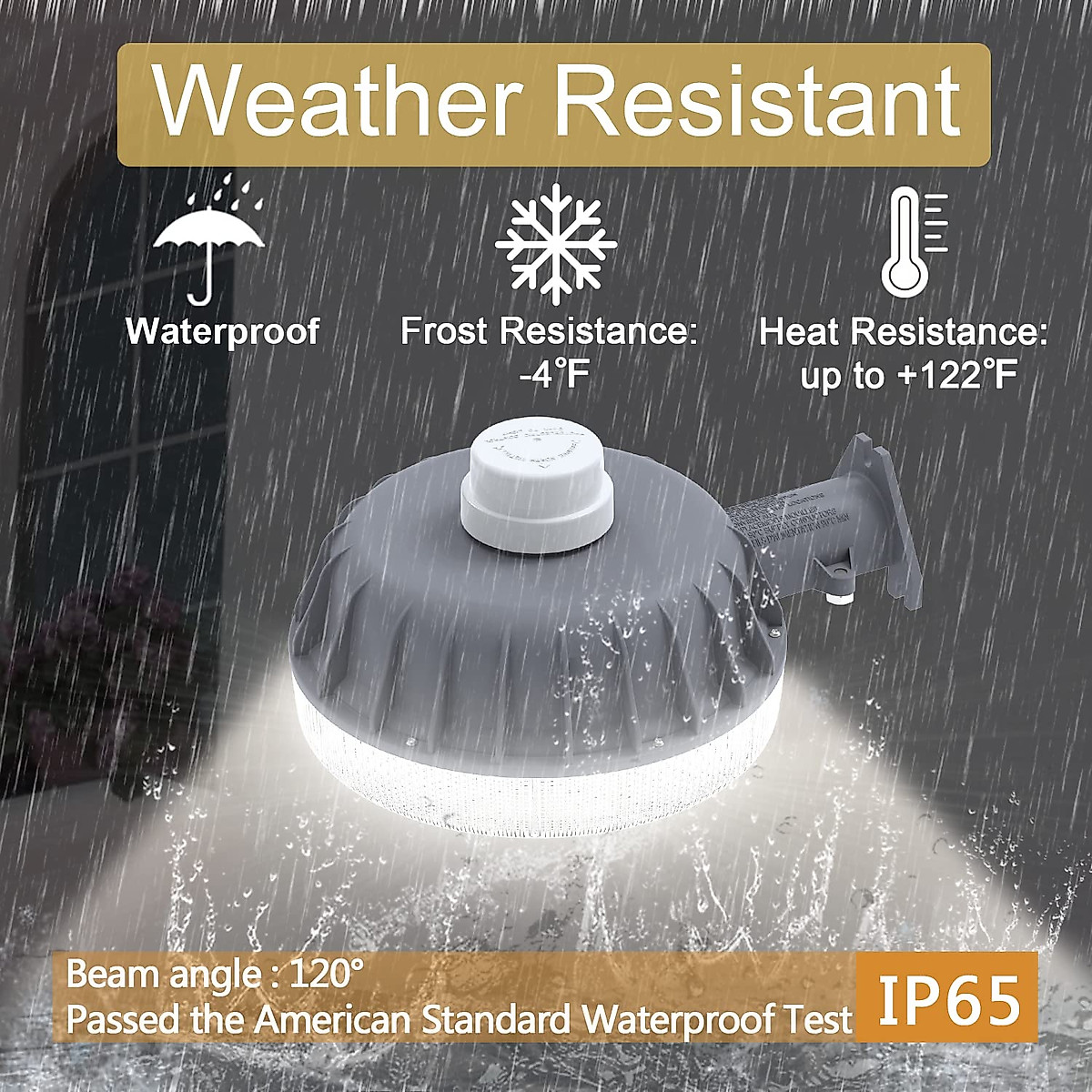 Owleye 12000LM Dusk to Dawn Outdoor Lighting LED Barn Light, 90W 4000K Daylight, AC 110-240V, ETL Listed, IP 65 Waterproof Security Lights for Yard Warehouse Garage