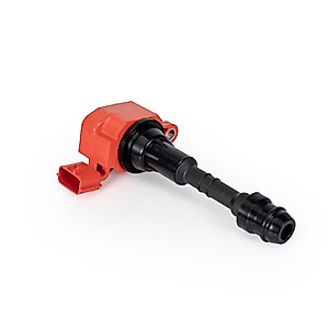 ENA Set of 6 Red Ignition Coil Pack and 6 Iridium Spark Plug Compatible with Infiniti Nissan FX35 G35 I35 M35 QX4 350Z Altima Maxima Murano NV2500 NV3500 Pathfinder Quest Xterra V6 Replace# UF349 4505