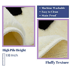 Beyond Deco 9 3/4 Rug, 35’’W X 35’’L Tufted Handmade Rug, Non Slip Machine Washable Unique 9 3/4 Platform Express Rug,Bedroom, Living Room and Bathroom Decor.Soft Carpet Nine and Three Quarters Rug