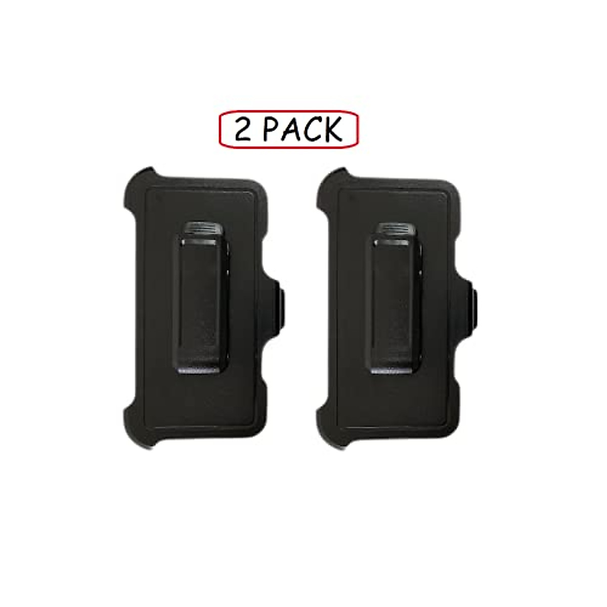 2 Pack Holster Belt Clip Replacement Compatible with OtterBox Defender Series Case for Apple iPhone XR (6.1") ONLY (Belt Clip Only, Not Including The Case)