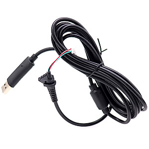 Deal4GO 6.5FT 4-pin USB Controller Cable Pinout for Xbox 360 Wired Controller Replacement Lead (NO Packaging)