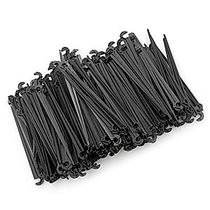 Irrigation Drip Support Stakes 1/4" Tubing Hose for Vegetable Gardens Flower Beds Herbs Gardens Black