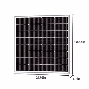 Newpowa 9BB Cell Monocrystalline 12V 100W Solar Panel Compact Design High Efficiency Module for RV Marine Boat Off Grid