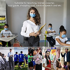 SHIDU Voice Amplifier Teachers,Megaphone Speaker Portable PA System with Microphone Headset(Work of 12hours) Supports MP3 Format Audio for Tour Guides Coaches Yoga Fitness Instructors