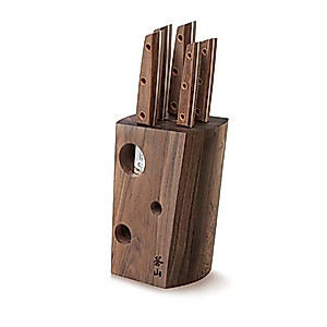 Cangshan W Series 6 Piece German Steel Knife Block Set, Walnut