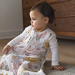 aden + anais Baby Sleeping Bag, 100% Organic Cotton Muslin, Wearable Swaddle Blanket for Girls & Boys, Breathable & Lightweight, TOG Rating 1.0, Earthly - Rosewood, 6-18 Months