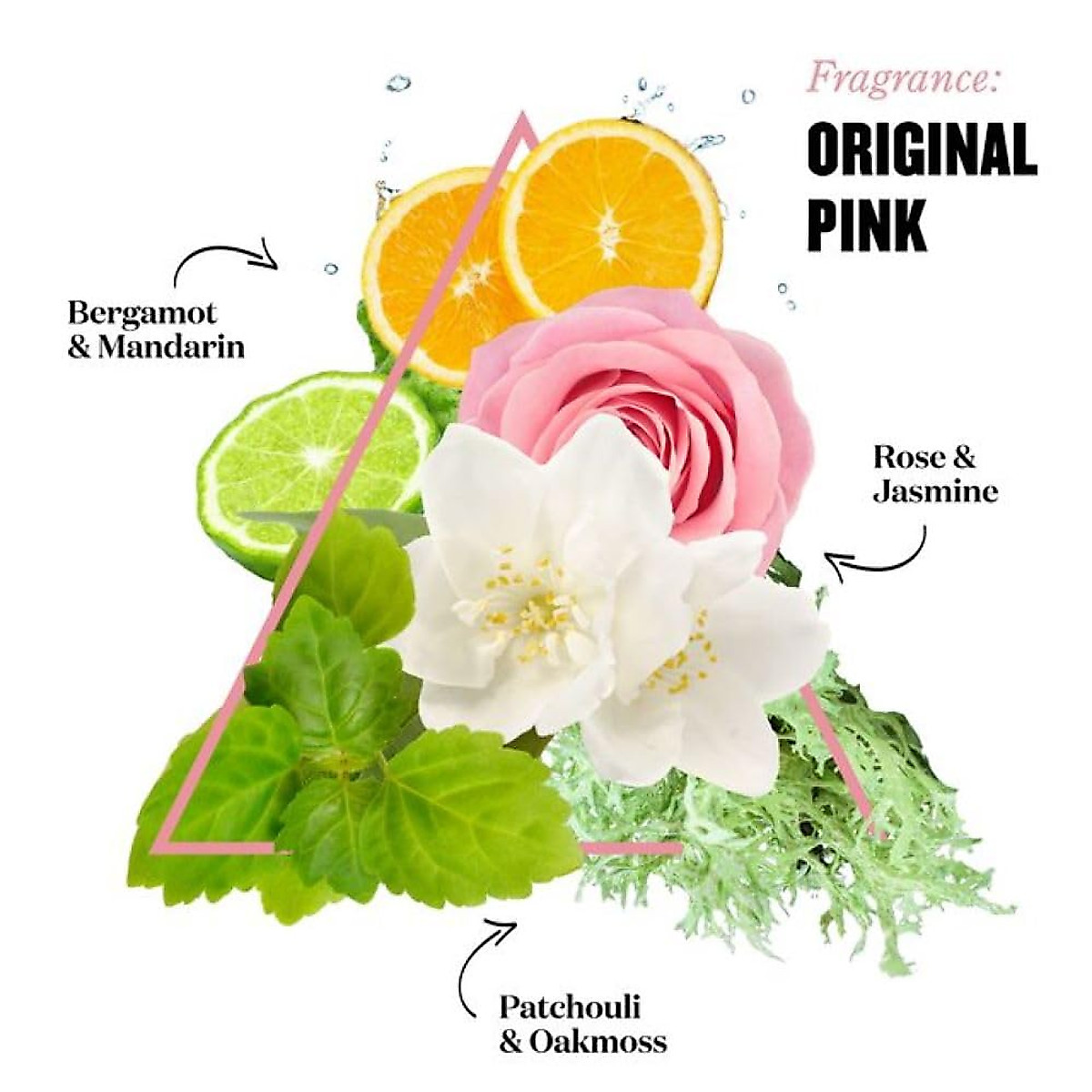 Soap & Glory Original Pink Fragrance Spritz - Lavender Oil + Rose & Citrus Bergamot Scented Body Mist Spray for Women (110ml)