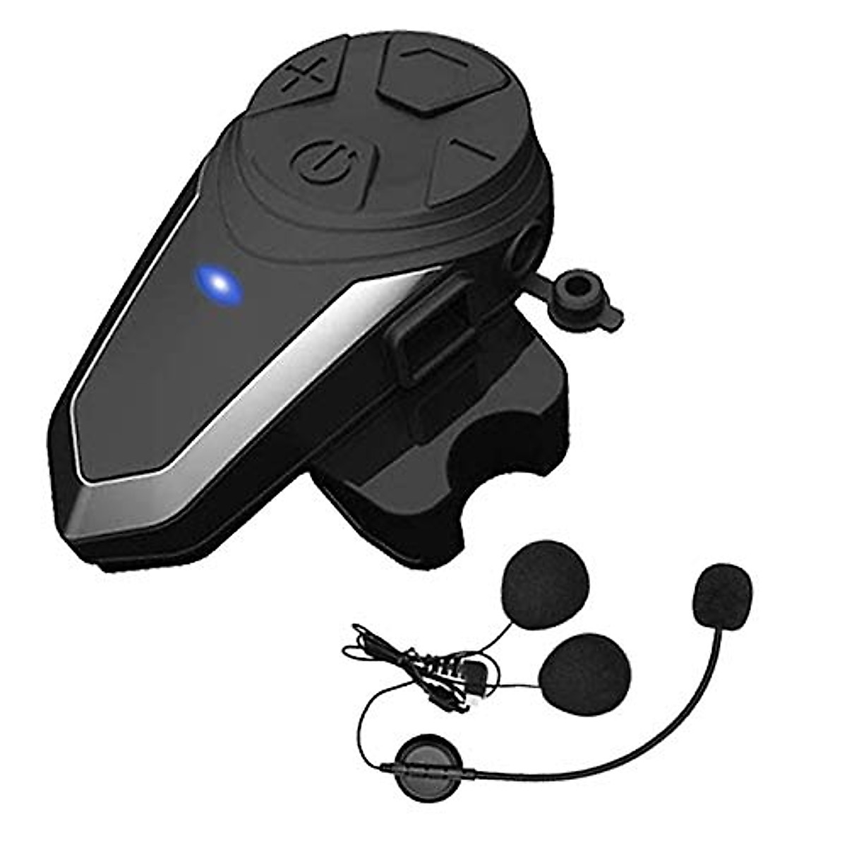 Yaconob Motorcycle Bluetooth Headset BT-S3NS 1000m Motorcycle Helmet Bluetooth Radio Intercom Wireless Interphone to 2-3 Riders (Waterproof/Handsfree/Stereo Music/FM Radio/GPS/MP3 (1 Pack)
