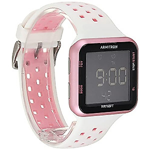 Armitron Sport Unisex Digital Chronograph Silicone Strap Watch, 40/8417
