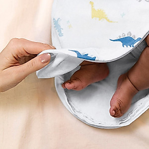 aden + anais, Cotton Knit Baby Wrap, Newborn Wearable Swaddle Blanket, 3 Pack, Multicolor Toile, 0-3 Months, Small/Medium