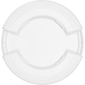 Carlisle FoodService Products Bronco White 20 Gallon Round Waste Bin Trash Container - 84102002 - Pack of 6