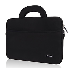 amCase Chromebook Case-11.6 to 12 inch Neoprene Travel Sleeve with Handle-Black