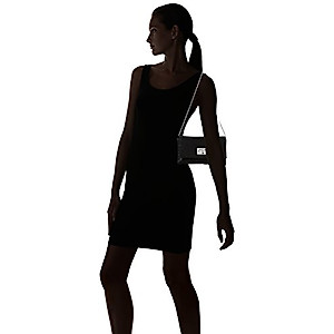 Jessica McClintock womens Trina Mesh Clutch evening handbags, Black, One Size US