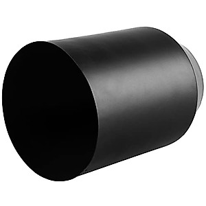 MyGift Modern Matte Black Metal Vase, Decorative Table Flower Vase, Indoor Planter Pot with Tapered Bottom Design - Handcrafted in India