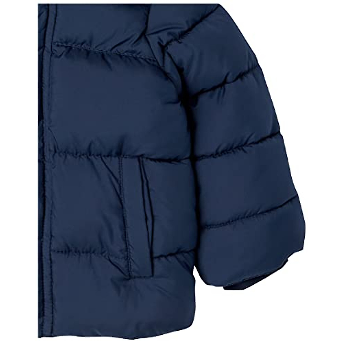 Amazon Essentials Baby Boys' Heavyweight Hooded Puffer Jacket, Navy, 18 Months