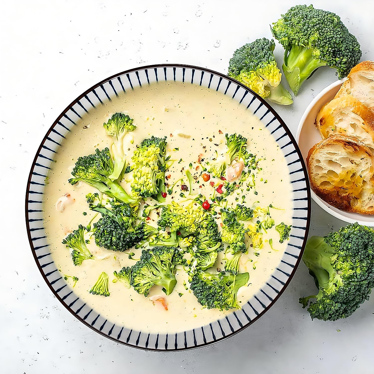 QINLANG 38 oz Japanese Ramen Bowls, Cereal Bowls, Soup Bowls, Pho Bowls, Noodle Bowls, Blue and White Ceramic Bowls Set of 4, 8 inches