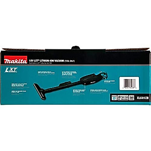 Makita XLC01ZB 18V LXT Lithium-Ion Cordless Vacuum, Tool Only