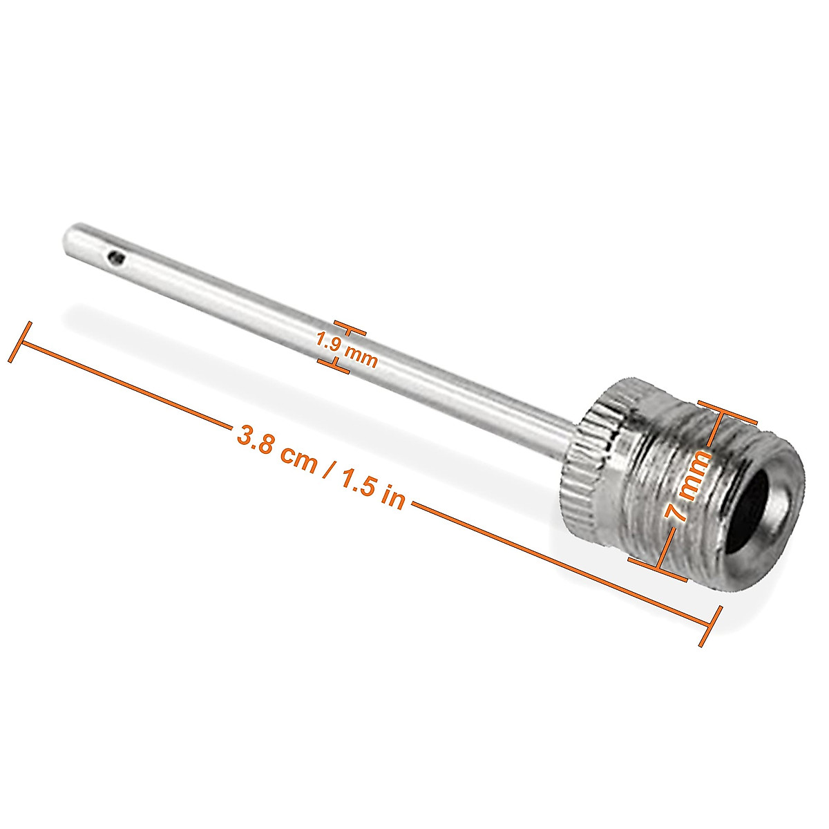 Mobi Lock Ball Pump Inflation Needle (Pack of 15) - Stainless Steel Air Pump Needles - Ideal for Blowing Up Football, Basketball, Volleyball, and All Other Sports Balls