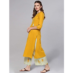 Idalia Women's Cotton Kurta and Palazzo Set Small Multi