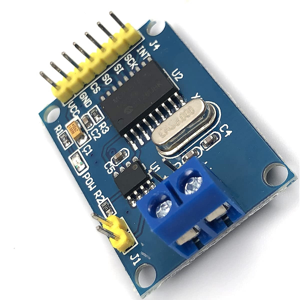 FainWan 2pcs MCP2515 CAN Bus Module TJA1050 Receiver SPI Module Compatible with Ard-uino AVR