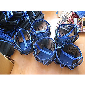 Wowlife 8-Pocket Shower Caddy Quick Dry - Perfect For College & Dorm - Large Pockets To Carry Your Bathroom Accessories & Mirror - Non Stainless Steel Full Mesh Material