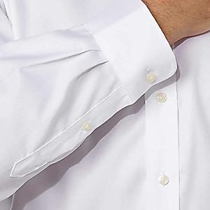 Kirkland Signature Men’s Button Down Dress Shirt, Variety (White, 18.5X36)