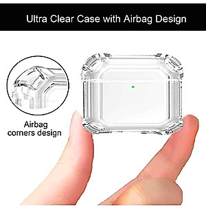 Compatible with Airpods Pro 2 Case Clear, Apple Airpod Pro 2nd Generation Case for Women Men, Airpod Pro 2 Case 2022 Transparent with Keychain Cute, Air Pods Pro 2 Gen Cases Cover Clear Protective