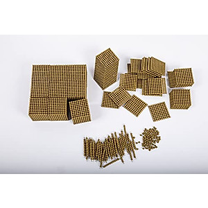 Adena Montessori Golden Beads Materials Decimal System Bank Game Mathematics Math Montessori Toys