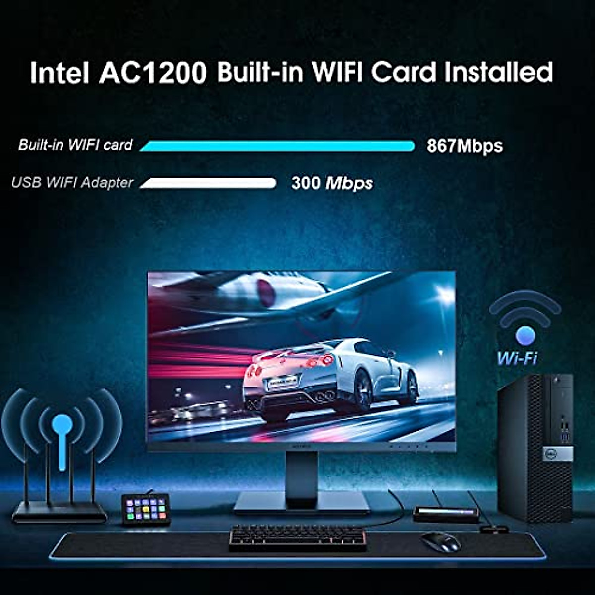 Dell Desktop Computers OptiPlex 3040 PC,Intel Core i7-6700 3.4GHz,16GB Ram New 512GB SSD, Intel AC7260 Built-in WiFi Bluetooth,HDMI, Refurbished Desktop Computer,Computadora Windows 10 Pro(Renewed)