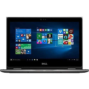 Dell Inspiron 13.3 2-in-1 FHD(1920x1080) Touchscreen Convertible Laptop PC, Intel Core i7-6500U 2.5GHz, 8GB DDR4 SDRAM, 256GB SSD, Backlit Keyboard, Bluetooth, HDMI, Windows 10-Gray