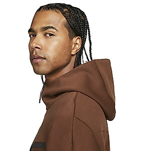 Nike Sportswear Tech Fleece Hoodie Mens Brown/Black -X-Small