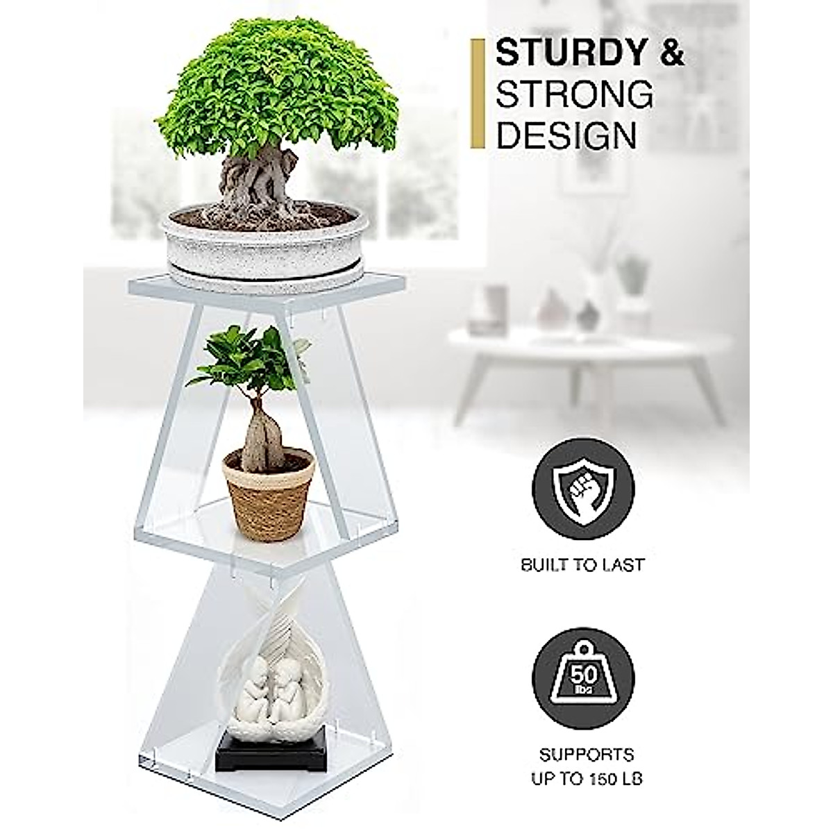 Acrylic Side Table, Acrylic Furniture, Acrylic Coffee Tables for Living Room, Acrylic End Table, Arteriors, Ghost Table, Arylic Desk, Clear Furniture, Wavy Side Table, Acrylic Bed Table