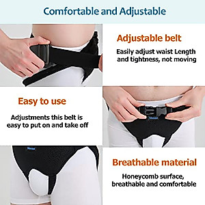 Mercase Plantar Fasciitis Night Splint Set & Hernia Belt for Men and Women Abdominal