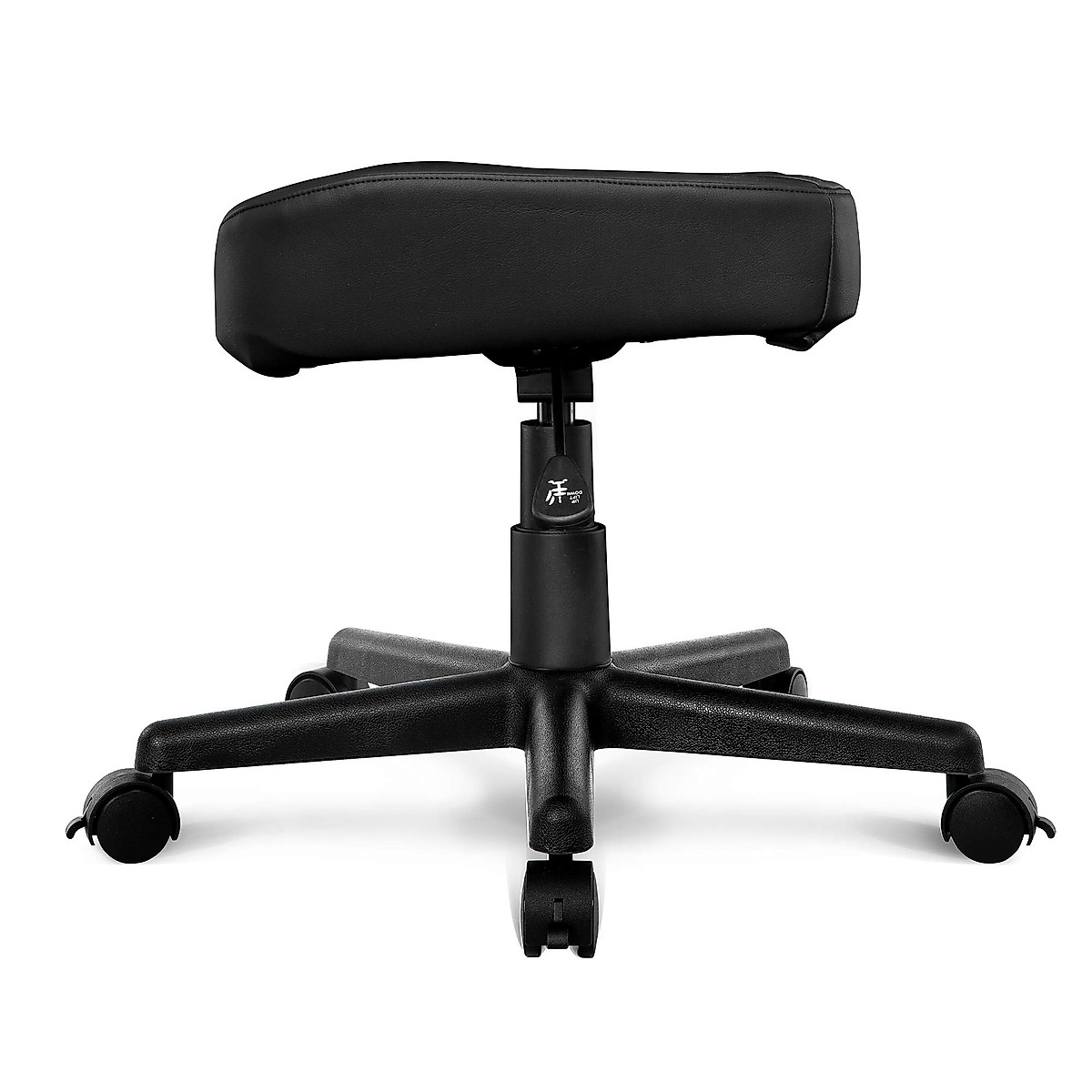 AKRacing Footstool with PU Leather, Height Adjustable with Wheels, Ottoman Foot Rest for Office and Gaming Chairs - PC; Mac; Linux, Black, (AK-Stool-BK)