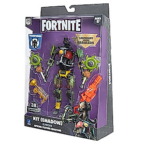 FORTNITE Legendary Series Brawlers Kit (Shadow), 7-inch Highly Detailed and Articulated Figure with Harvesting Tools and Feature Weapons. Other Styles Include Cyclo, Brutus, and More