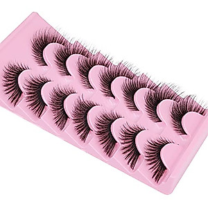 Fox Eye Lashes Fluffy Eyelashes Angel Wing Wispy False Eyelashes Like Bratz Styles L Curl Rusain Strip Lashes that Look Like Extensions Little Dramatic Lashes Pack