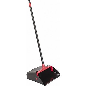 PRO SOURCE Commercial Upright Plastic-Body Dustpan with Wheels