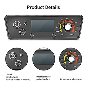 Utheer BBQ Digital Thermostat Controller Board for Pit Boss Wood Grills P7-340/700/1000 with LCD Display, Compatible with Pit Boss Classic 700, Austin XL, Tailgater, Lexington Control Board