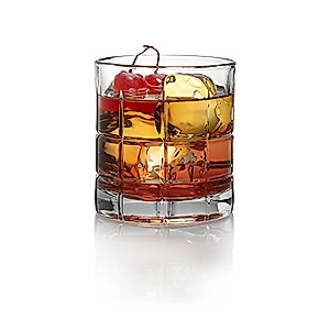 Anchor Hocking Manchester Rocks Old Fashioned Whiskey Glasses, 10.5 oz (Set of 12) -