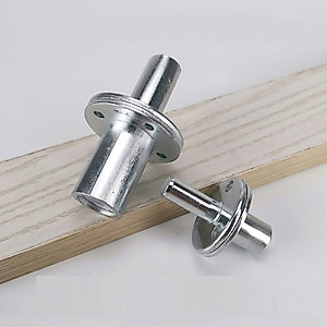 lasenersm 1 Piece Cold Rolled Steel M20 Bed Post Connector Bed Column Bedpost Connector Screw-in T-Nut Bedpost Connector Screw Butt Nut for Furniture Hardware Fittings