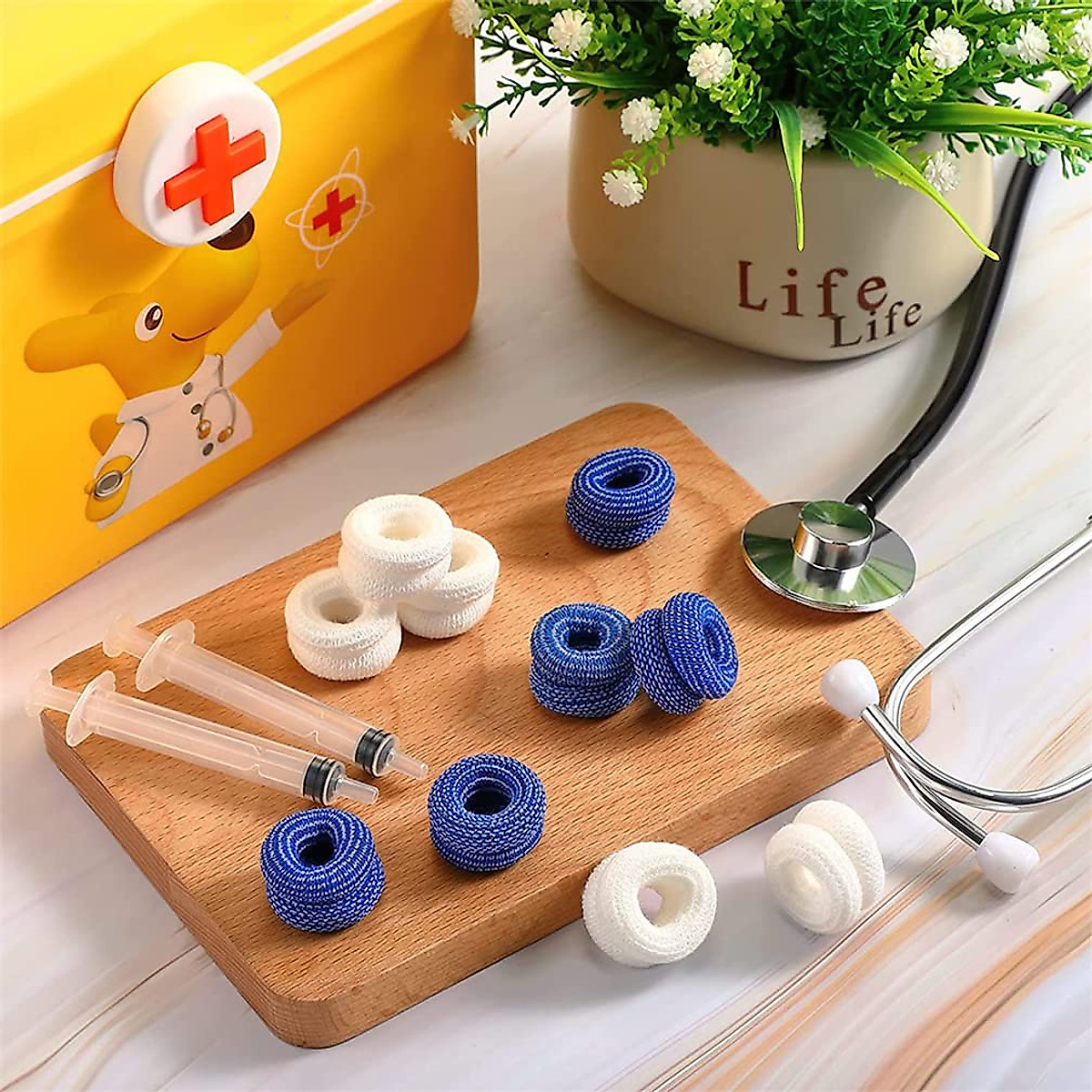 Finger Bandage 20 PCS Finger Cots Finger Protector First Aid Tubular Bandages Finger Sleeves for Finger Sprains Swelling