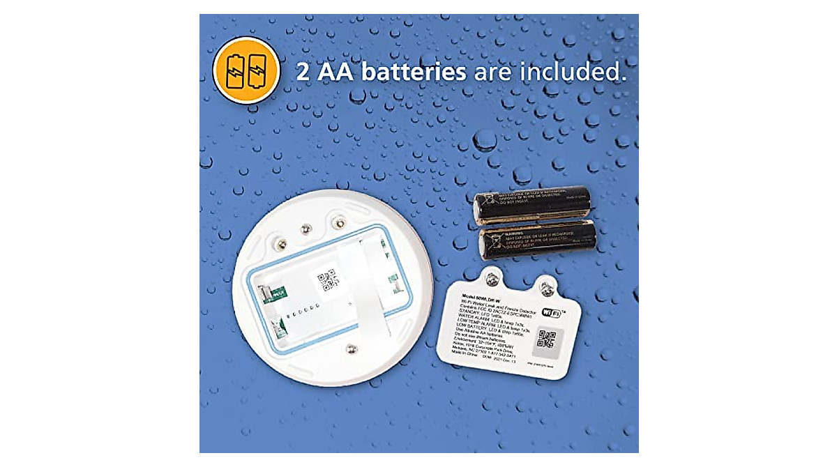 Kidde WiFi Water Leak Detector & Freeze Alarm, Alexa Device, Smart Leak ...