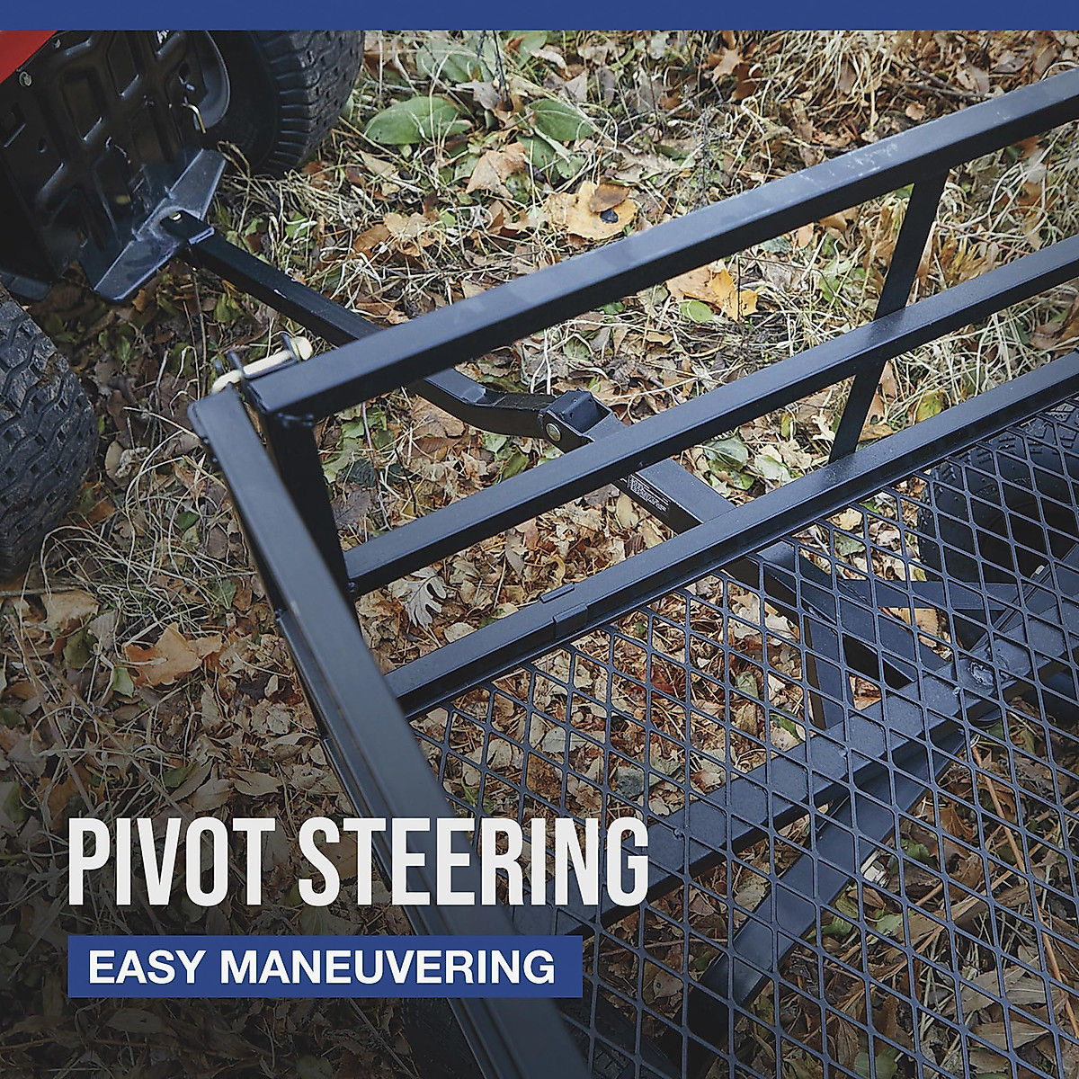 Strongway Steel Cart - 1500-Lb. Capacity, 52in.L x 34.7in.W x 30.5in.H, Model# STR1500