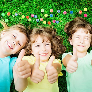 Sumind 100 Pcs Small Bouncy Balls in Bulk Rubber High Bouncing Balls Mini Bouncy Balls for Birthday Party Favors Gift Game Prizes Vending Machines Fillers Outdoor Activities(0.78 inch)