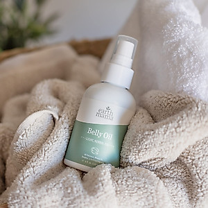 Earth Mama Belly Butter & Belly Oil Bundle for Dry, Stretching Skin | Moisturize + Encourage Skin's Natural Elasticity During Pregnancy & Beyond, 8-Fluid Ounce & 4-Fluid Ounce