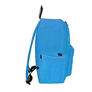 Everest Classic Laptop Backpack W/Side Pocket, Royal Blue, One Size